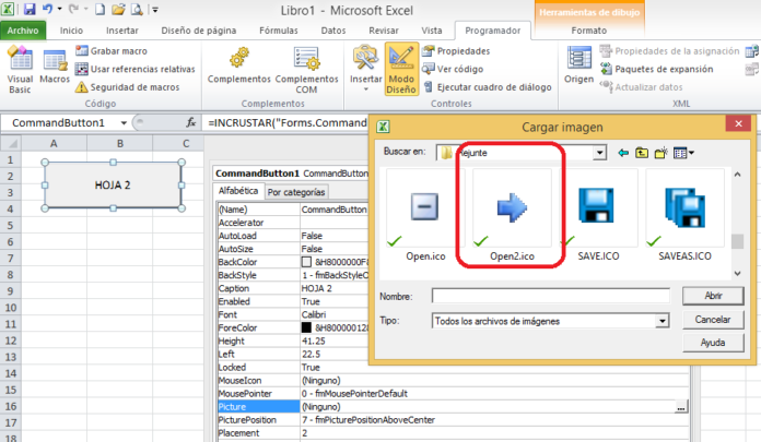 VBA Excel – Crear botones – Archivo Excel