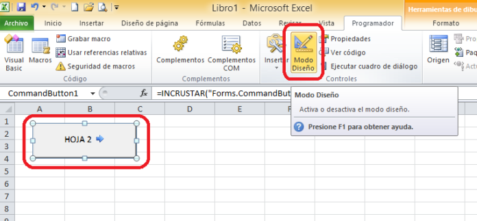 VBA Excel – Crear botones – Archivo Excel