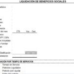 Liquidación de Beneficios Sociales – Archivo Excel