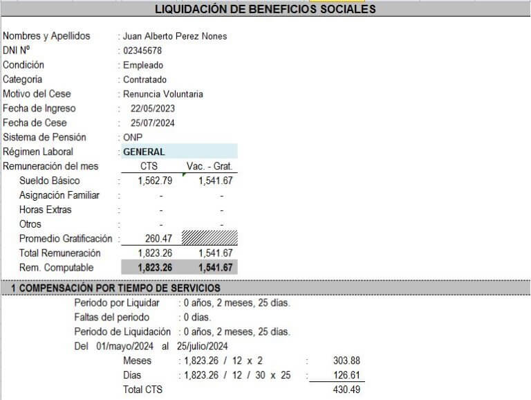Liquidación de Beneficios Sociales con Remuneración Variable y Cese por Despido Arbitrario ...