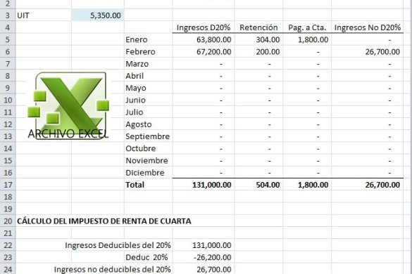 Liquidación de Beneficios Sociales – Archivo Excel